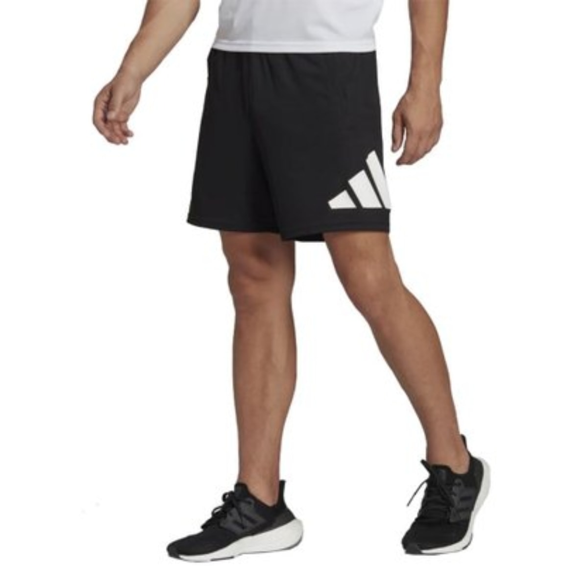 Short Adidas Train Essentials Logo Masculino - Preto/Branco